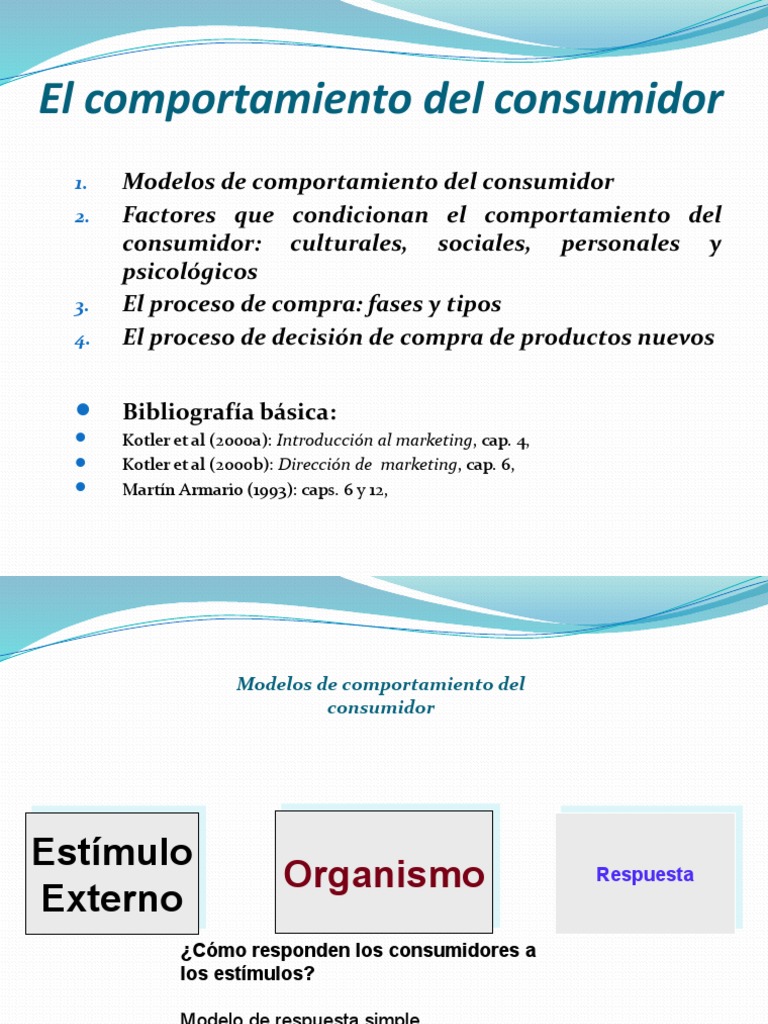 El Comportamiento Del Consumidor DIAPOSIIVAS | PDF | Comportamiento del consumidor | Comportamiento