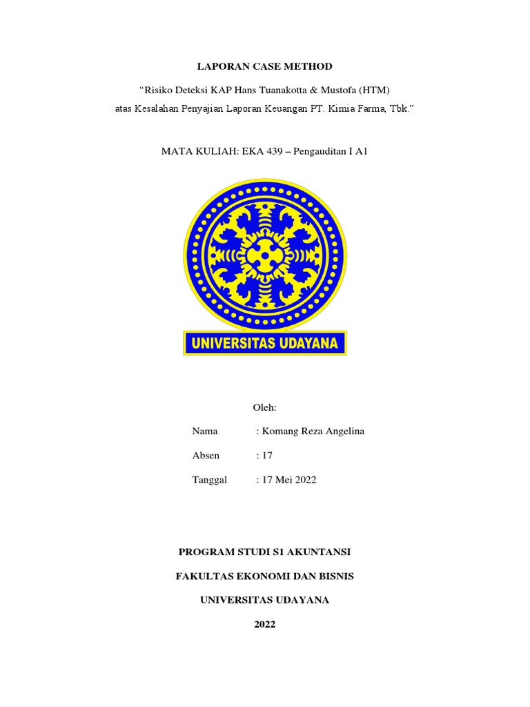 17 - Komang Reza Angelina - Laporan Case Method | PDF