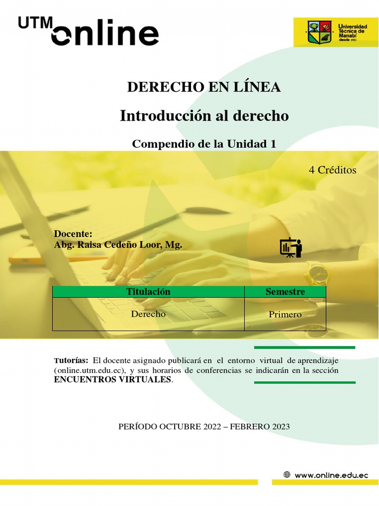 Compendio Unidad 1 - Introducción Al Derecho | PDF Compendio Unidad 1 - Introducción Al Derecho | PDF