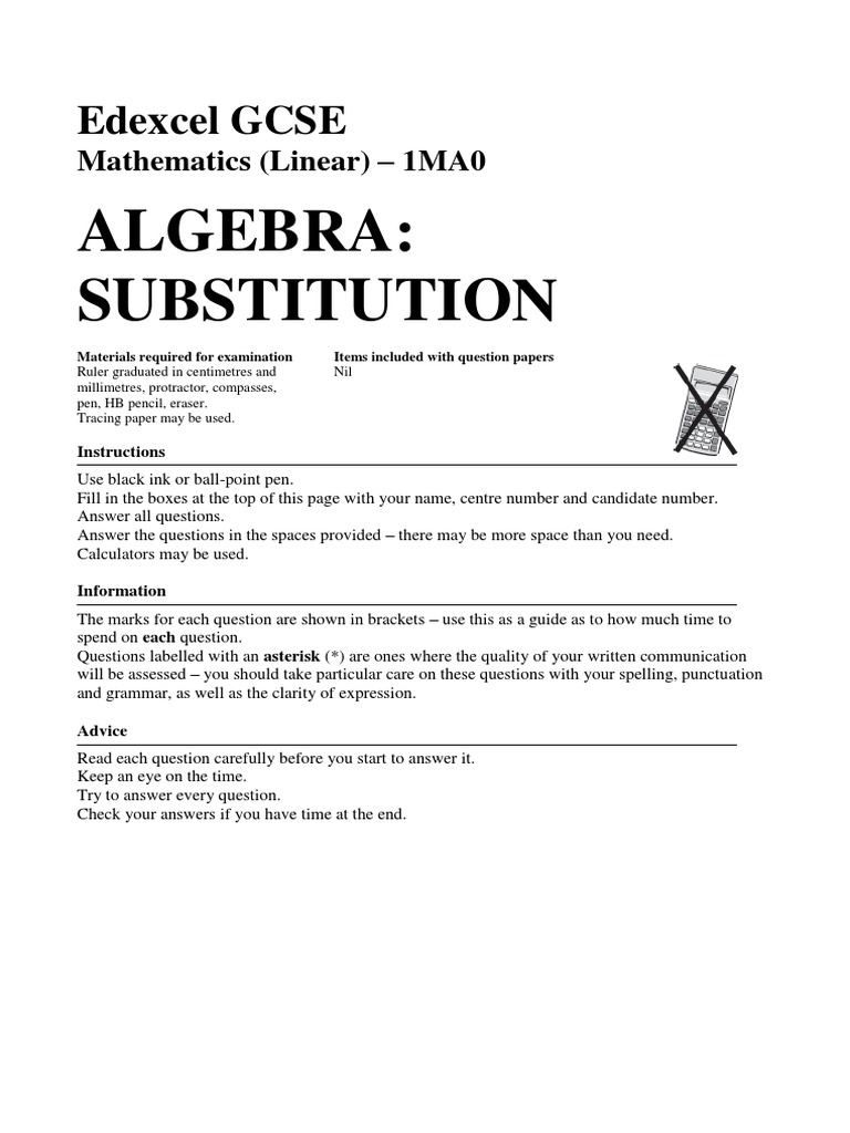 32 Substitution | PDF