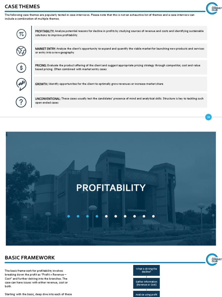 Case Themes | PDF | Profit (Economics) | Elasticity (Economics)