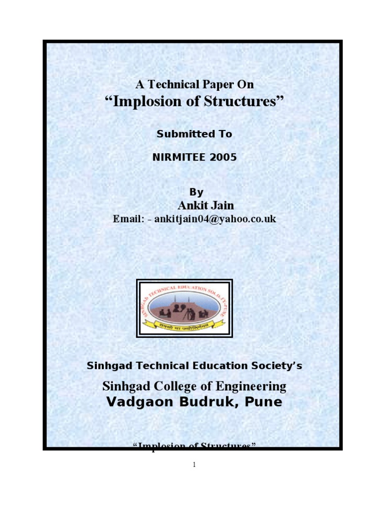 Techniques for Structure Implosion Demolition | PDF | Demolition | Concrete