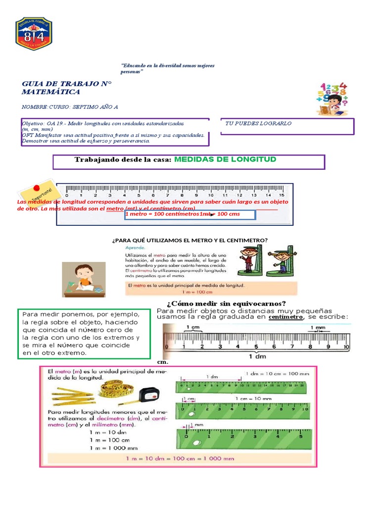 Guia-Matemática-N°7 Año Basico | PDF