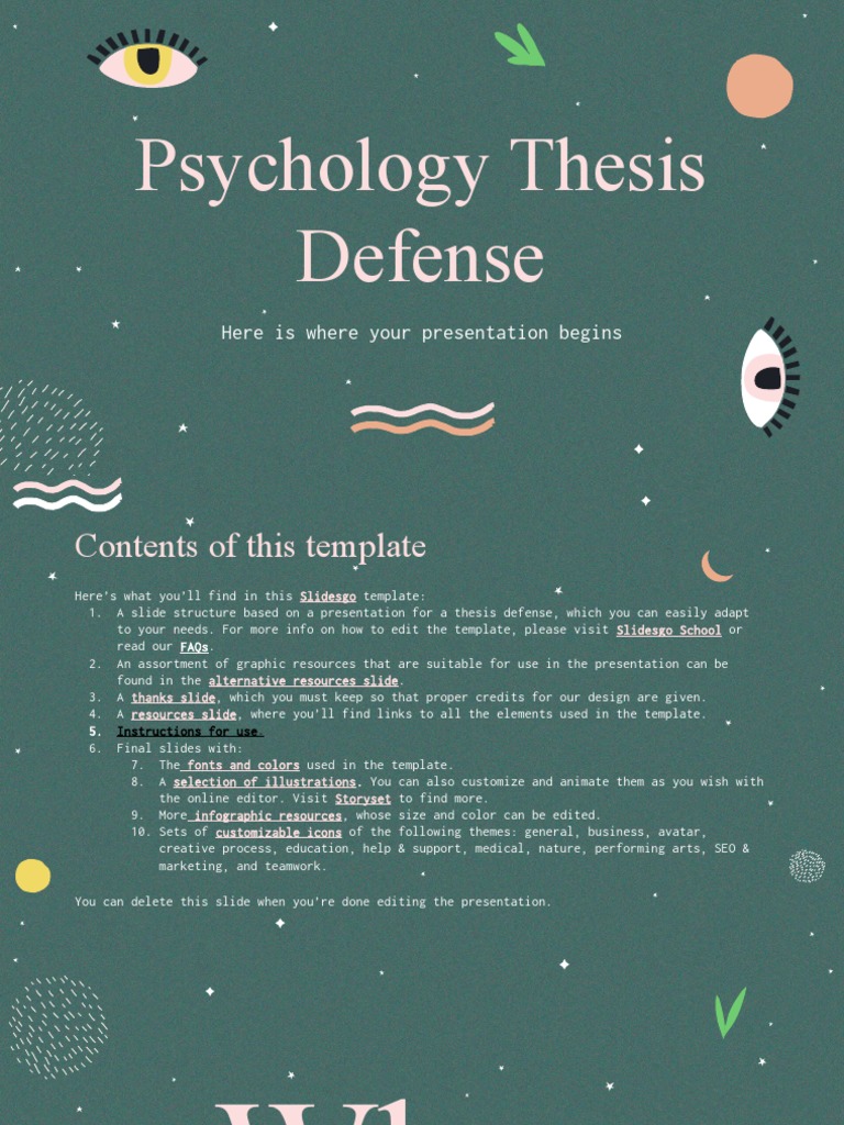 Psychology Thesis Defense by Slidesgo | PDF | Planets | Solar System