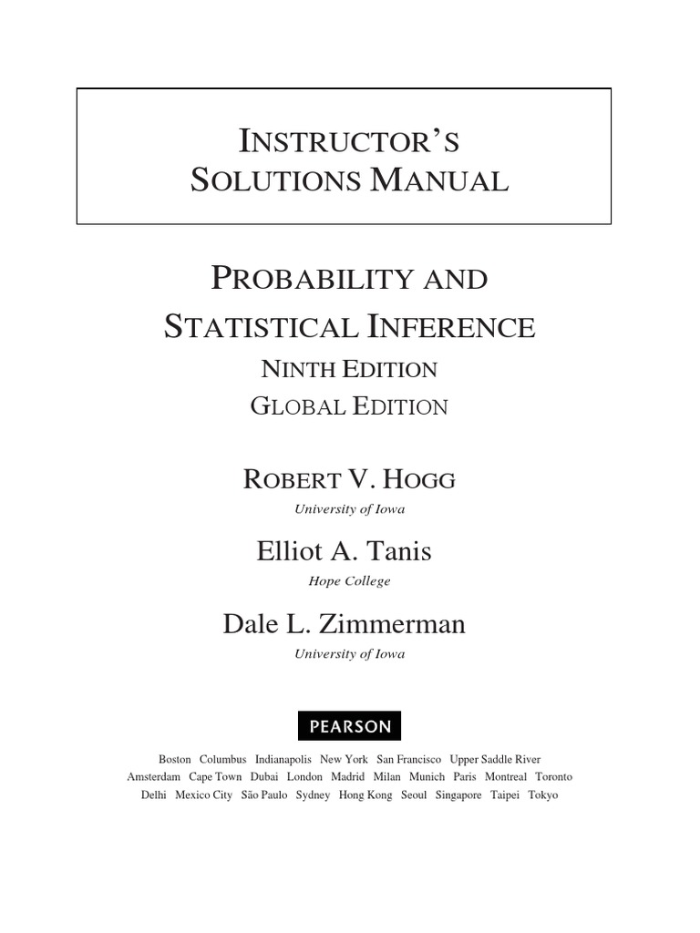 Book Solutions | PDF | Probability Distribution | Random Variable