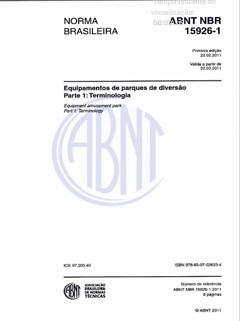 Abnt NBR 15926-1 | PDF