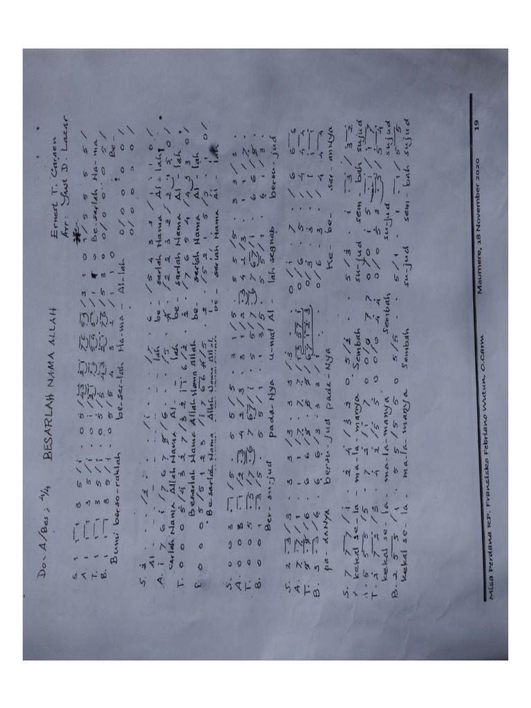 Besarlah Nama Allah (P.Fandy) PDF | PDF