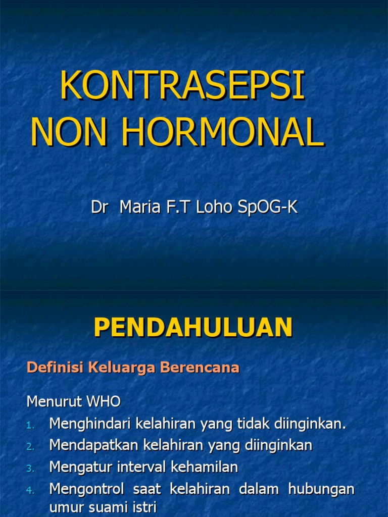 KB Non Hormonal | PDF