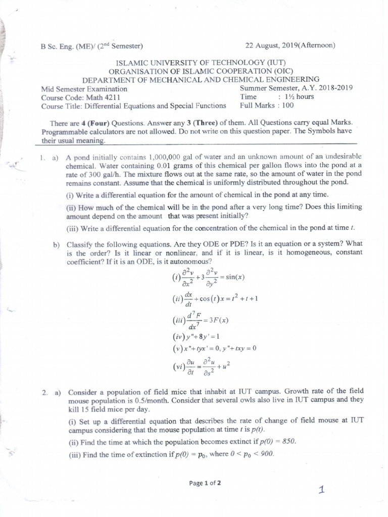 MPE - 2018-2019 Summer Mid Term | PDF