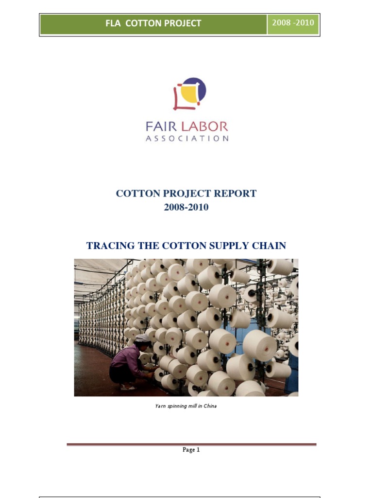 Fla Cotton Project | PDF | Cotton | Supply Chain