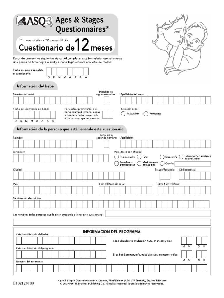 ASQ - 12 Meses | PDF