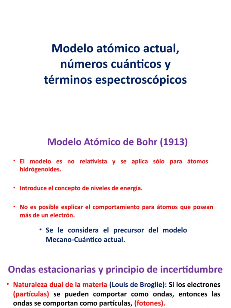 Modelo Atómico Cuántico y Números Cuánticos | PDF | Orbital atómico ...