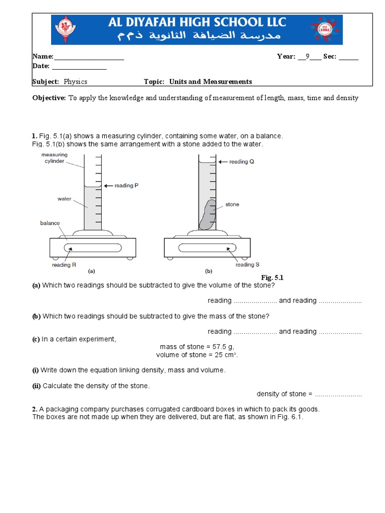 Measurements Ws3 | PDF