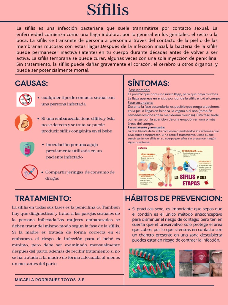 Causas y síntomas de la sífilis | PDF | Especialidades Medicas ...