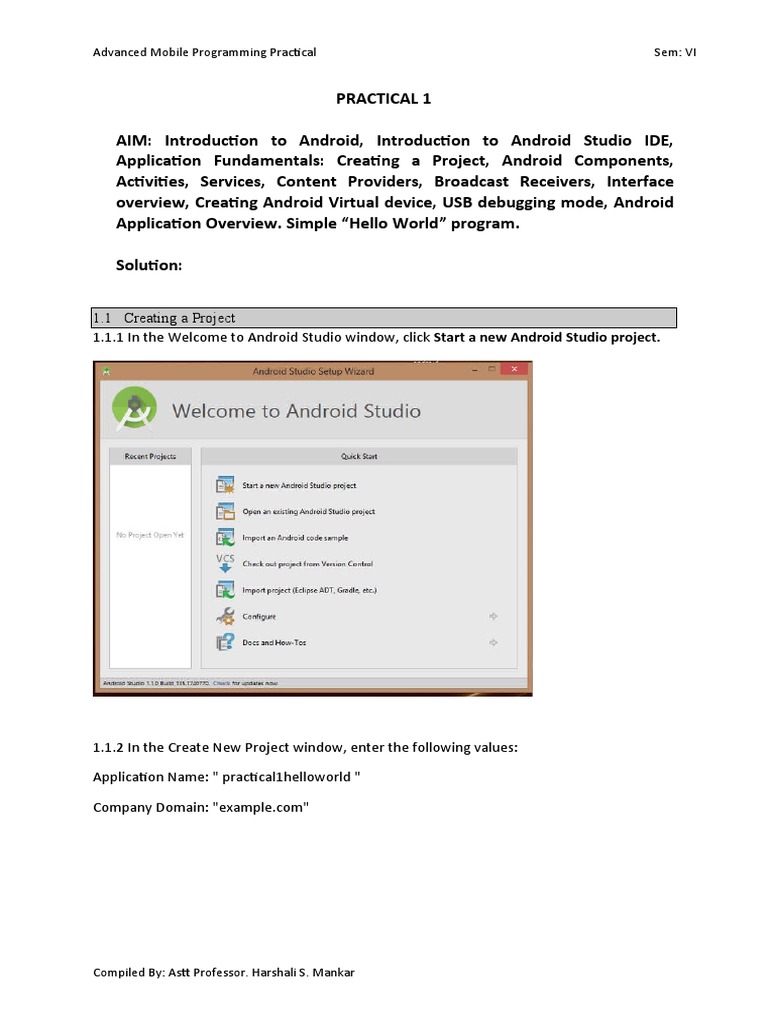 AMP Practical Manual | Download Free PDF | Android (Operating System) | Coffee