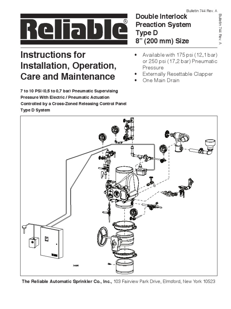 744 Double Interlock Preaction System Type D 8 | PDF | Fire Sprinkler ...