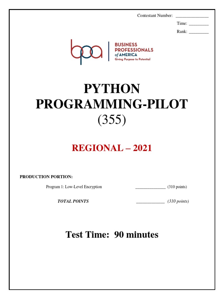 355 - Python Programming - R - 2021 - PILOT | PDF | String (Computer Science) | Programming