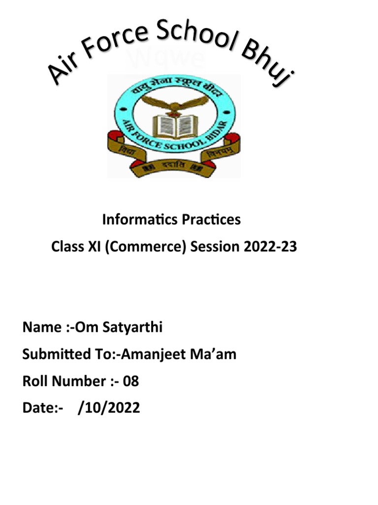 Om Ip Project Class 11th | PDF Om Ip Project Class 11th | PDF