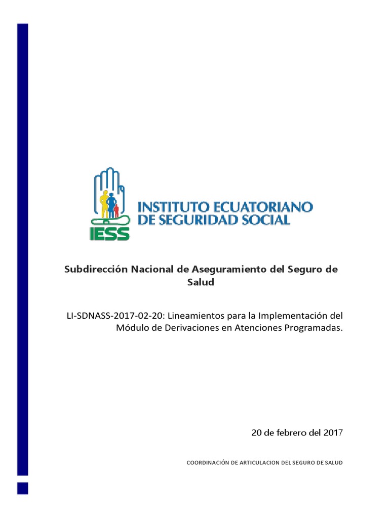 [Implementing Guidelines for the Referrals Module in Planned Care ...