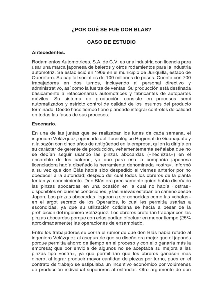 Por Qué Se Fue Don Blas | PDF