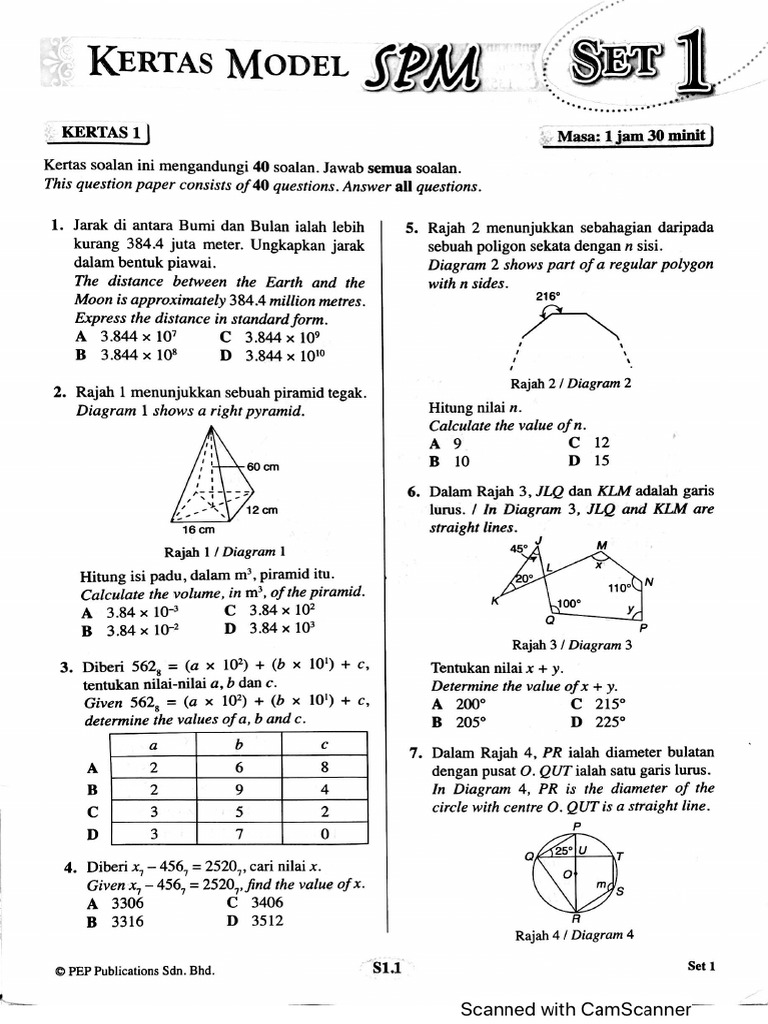 Power Up SPM Set | PDF