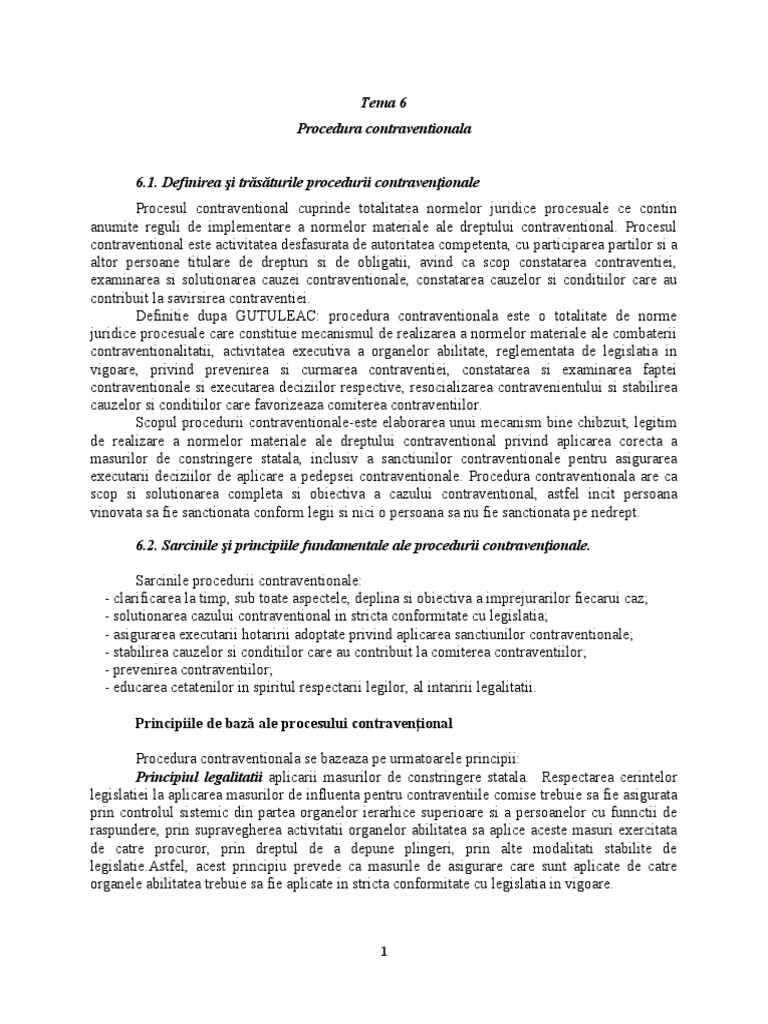 Drept Contraventional | PDF