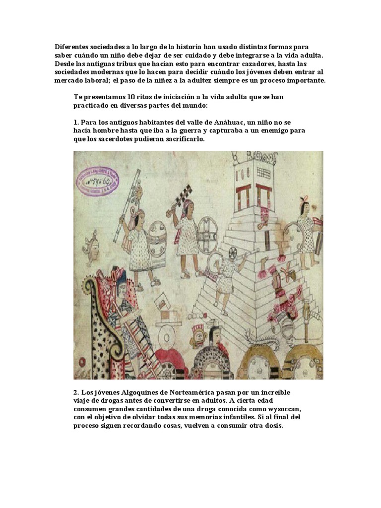 Ritos Tribales | PDF | Adultos
