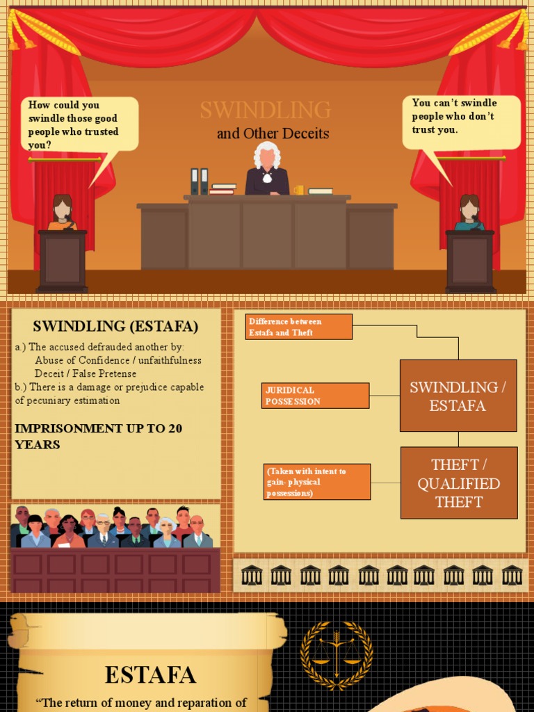 Swindling Estafa | PDF | Fraud | Cheque