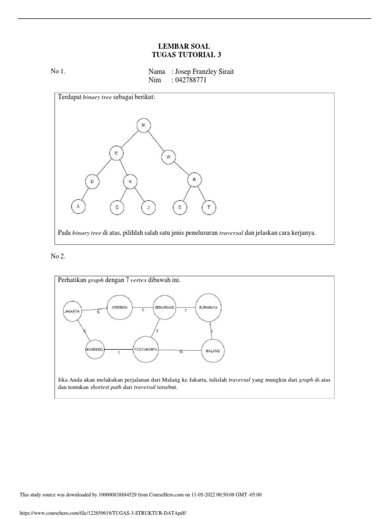 Tugas 3 Struktur Data PDF | PDF