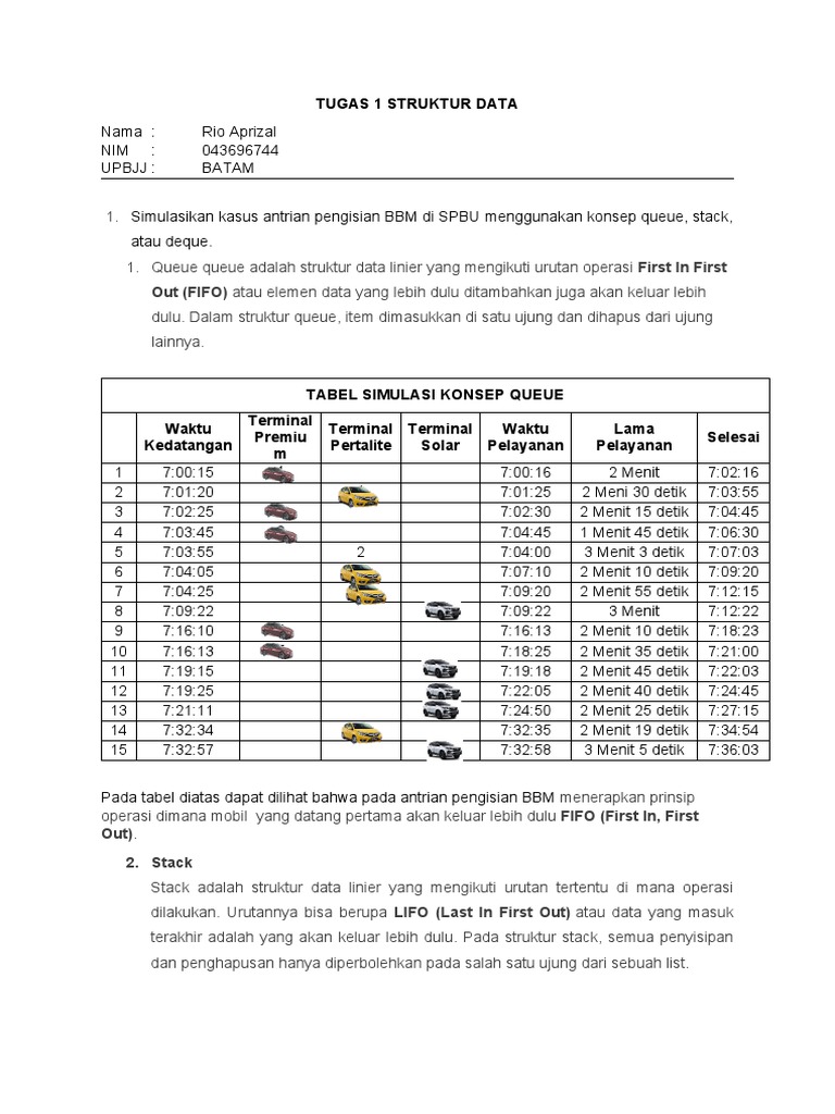 Tugas 1 Struktur Data | PDF