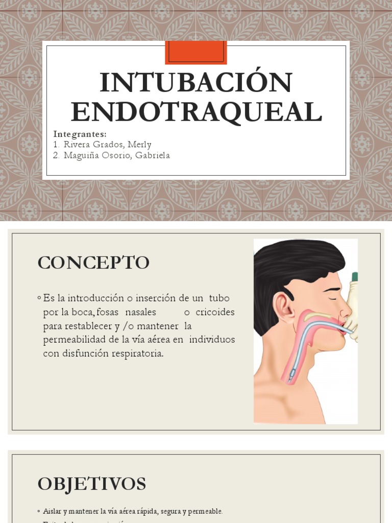 ACT 7 - Intubación Endotraqueal | PDF | Medicina CLINICA ...