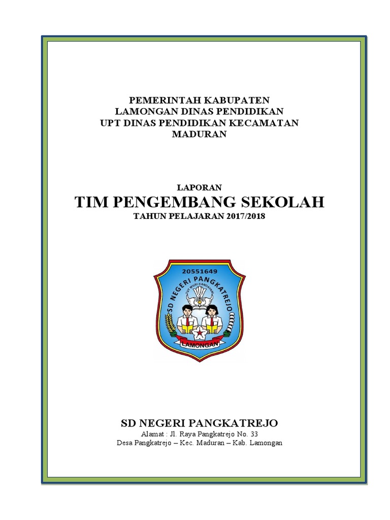 Contoh SK Tim Pengembang Sekolah 1 | PDF