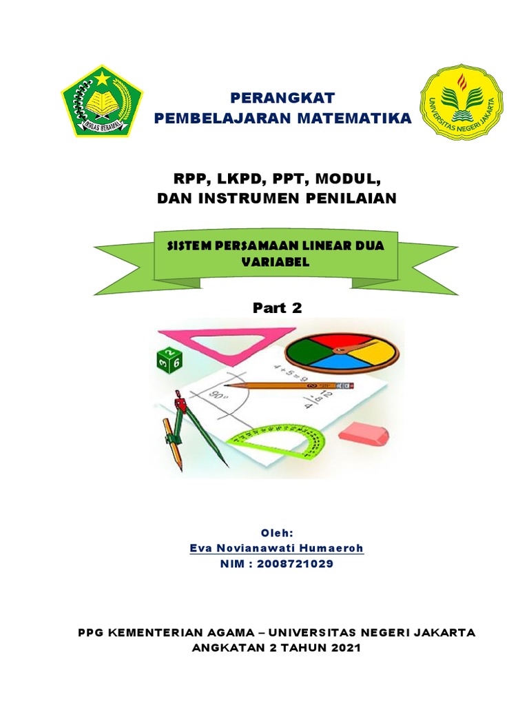 3 - RPP SPLDV - Part 2 - Eva Novianawati H. | PDF