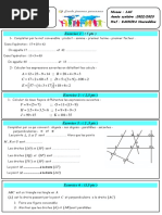 Exercices d'équations et inéquations 3AC | PDF | Formes géométriques ...