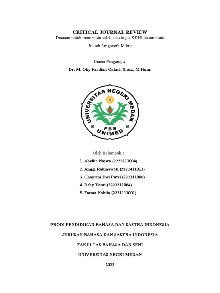 CJR LM Kelompok 6 | PDF