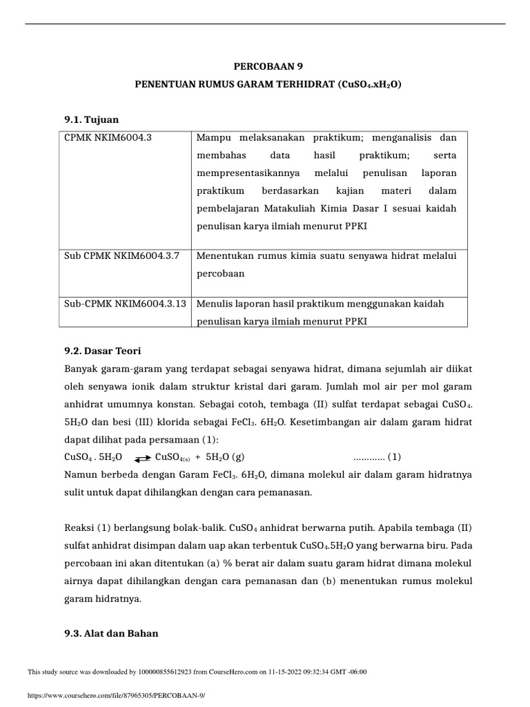 Percobaan 9 | PDF