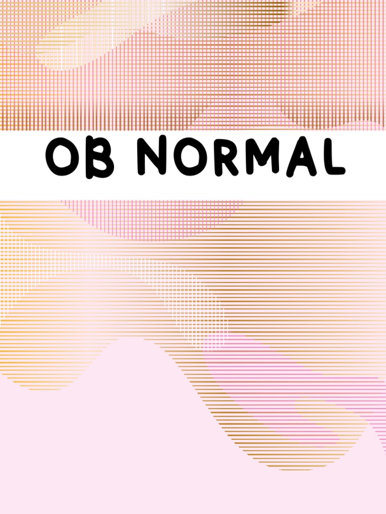 Ob Normal | PDF | Pregnancy | Uterus