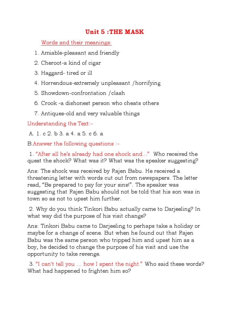 The Mask | PDF | Detective