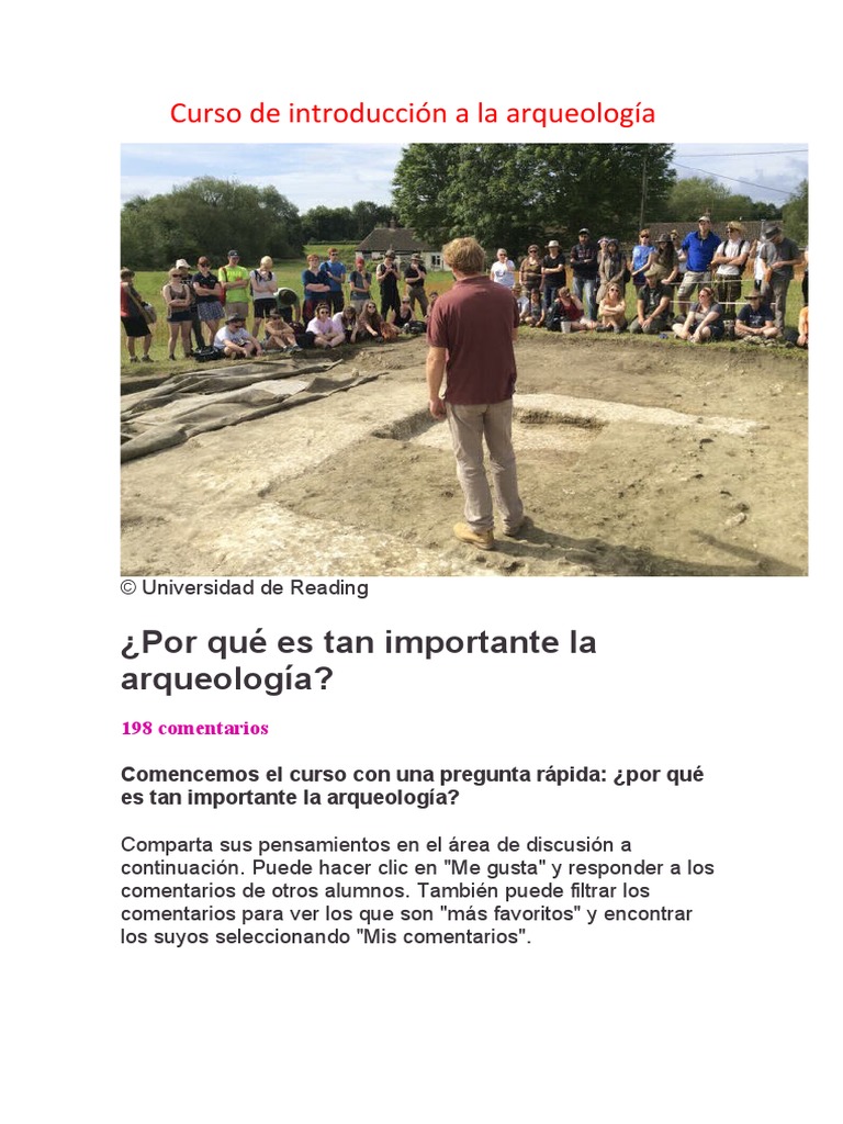 Curso de Introducción A La Arqueología | PDF | Planificación | Neolítico