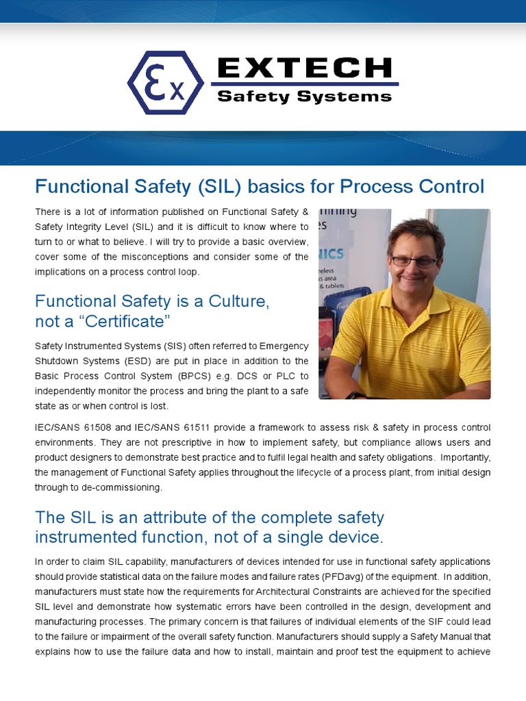 Functional Safety Sil Basics For Process Control Guide | PDF | Safety | Systems Engineering