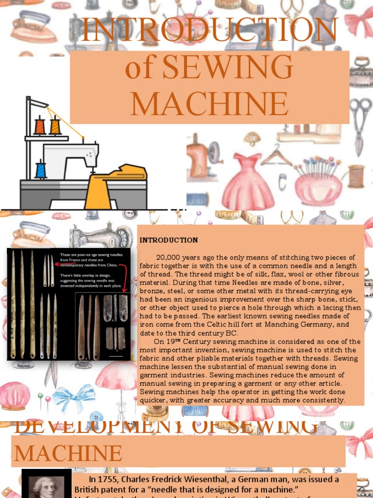 Introduction of Sewing Machine | PDF | Sewing Machine | Sewing