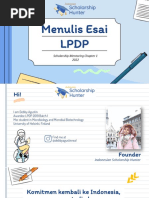 Panduan Menulis Esai Komitmen Kembali Ke Indonesia | PDF