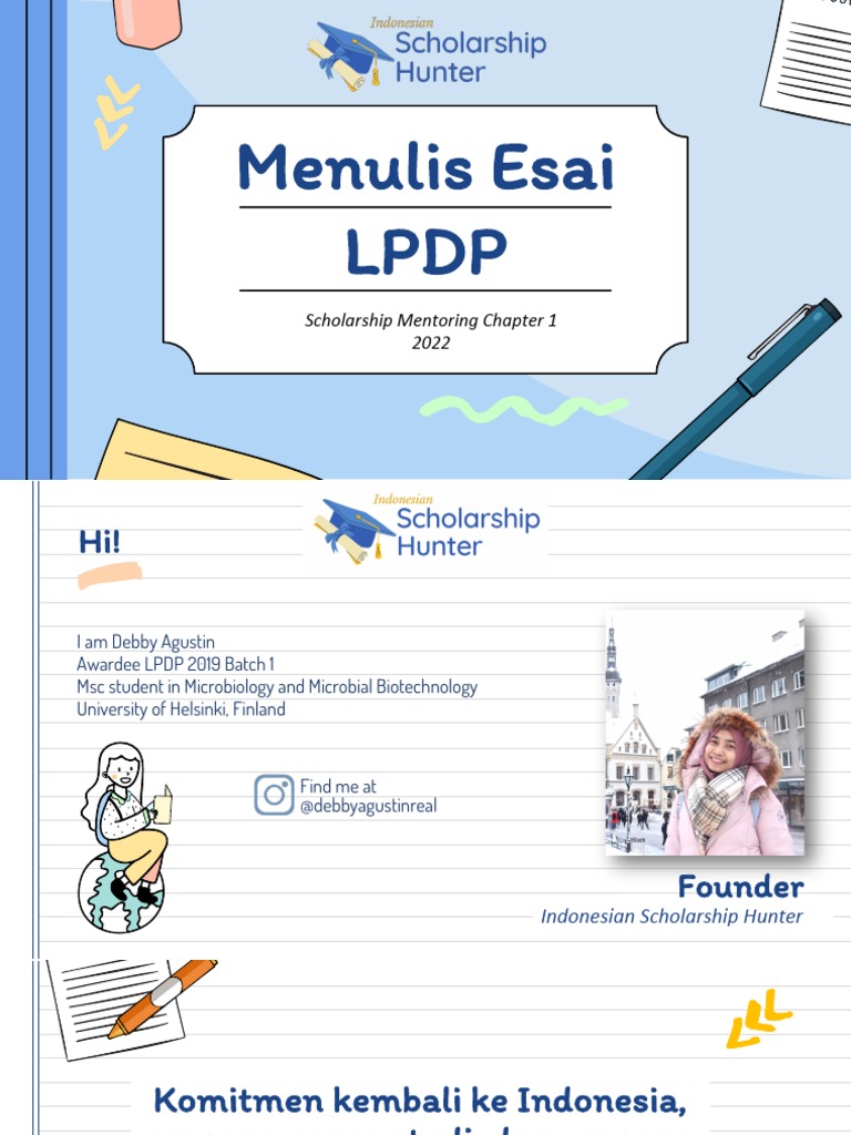 Tips Menulis Esai Lpdp Ish 2022 Pdf