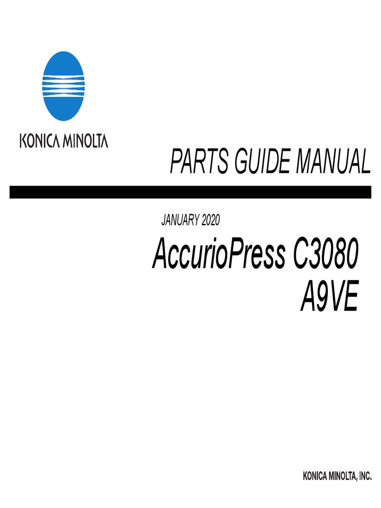 AccurioPress C3080 Parts List | PDF