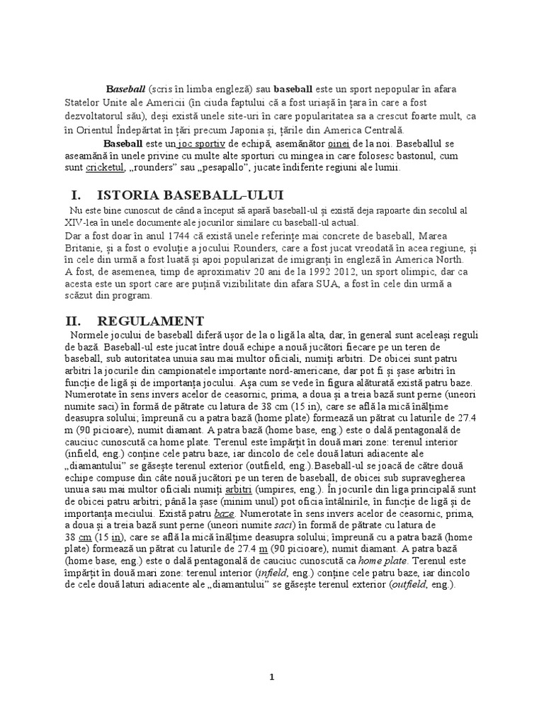 Baseball | PDF