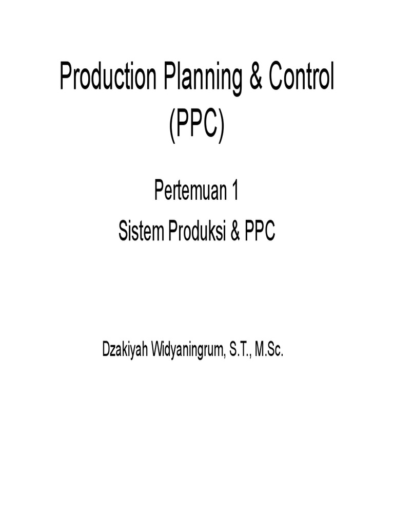 PPC 1 Introduction | PDF