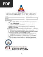 2023 Singapore Math Challenge Grade 7 Sec 1 v2 | PDF | Mathematics