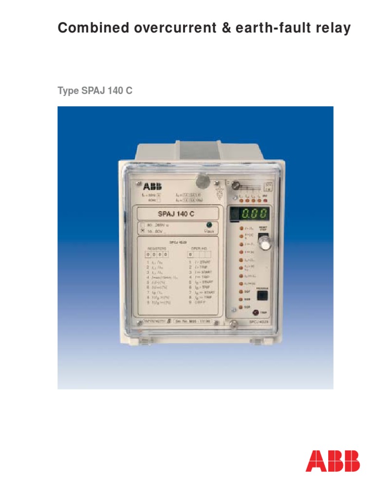 Abb Spaj140c Brochure | PDF | Relay | Electrical Substation