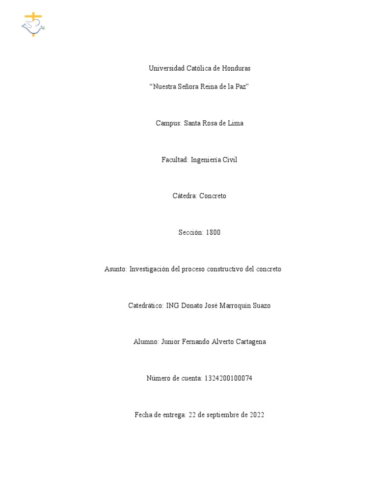 Proceso Constructivo Del Concreto | PDF | Hormigón | Cemento