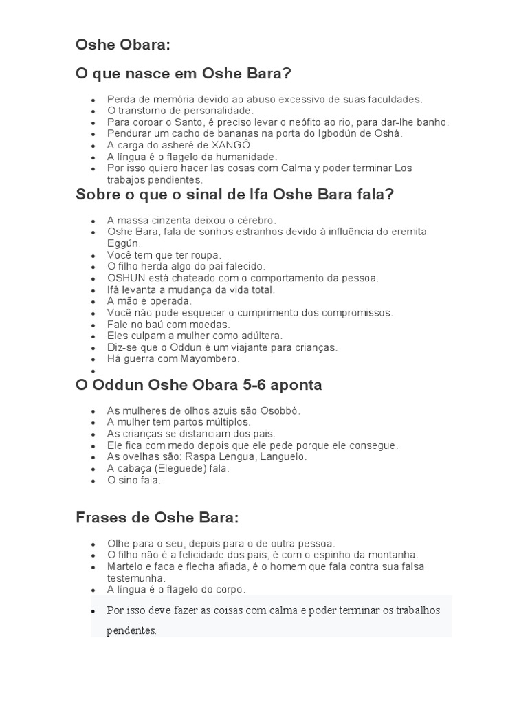 Oshe Obara | PDF